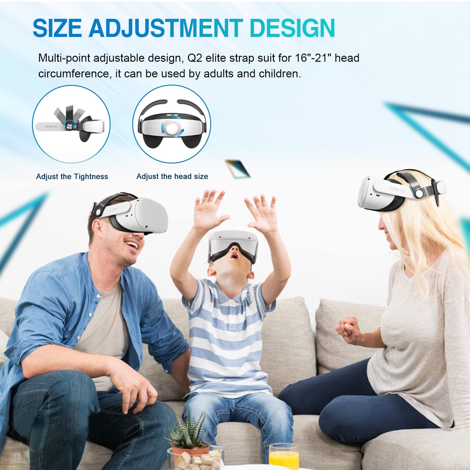 Elite Head Strap with Battery for Oculus Quest 2-6800 mAh Battery Pack Extend 6hrs Playtime, Adjustable Design Enhanced Support and Comfort in VR