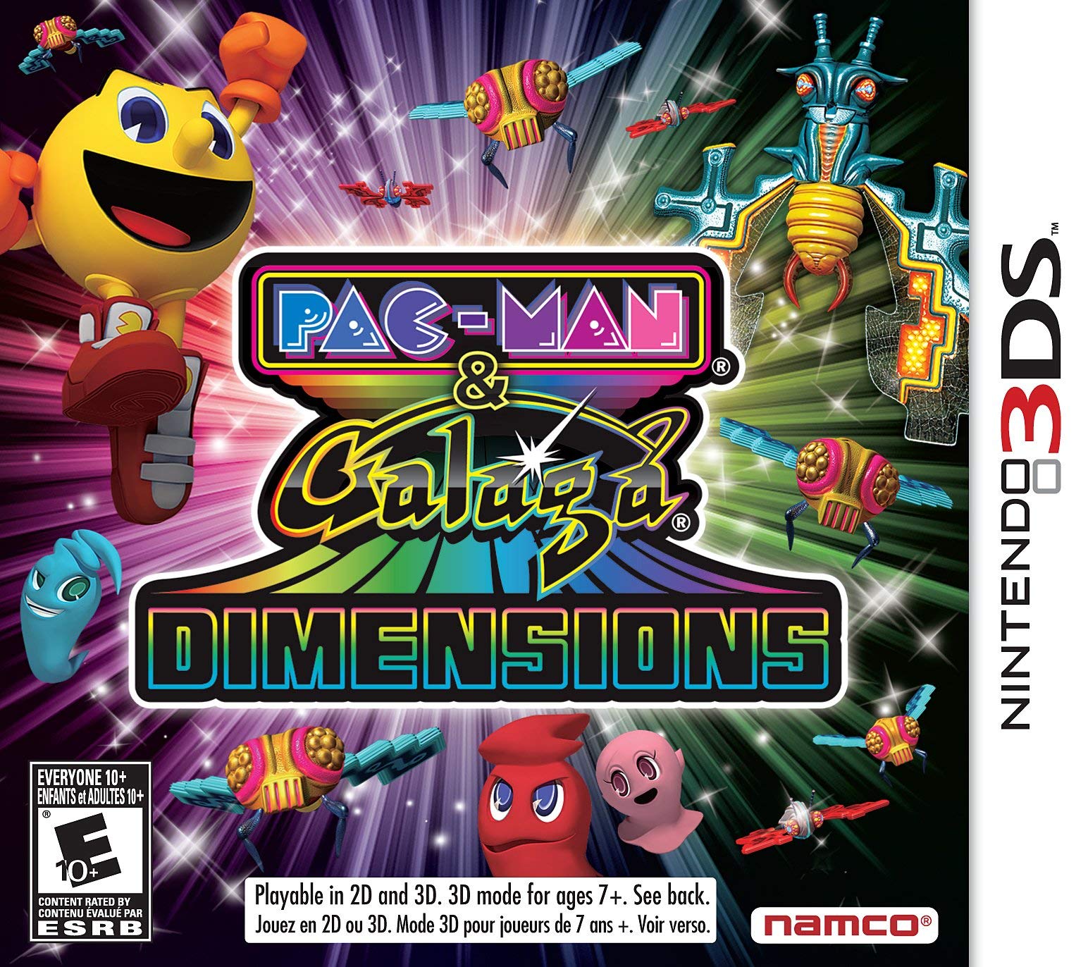 Pac-Man and Galaga Dimensions - Nintendo 3DS (Renewed)