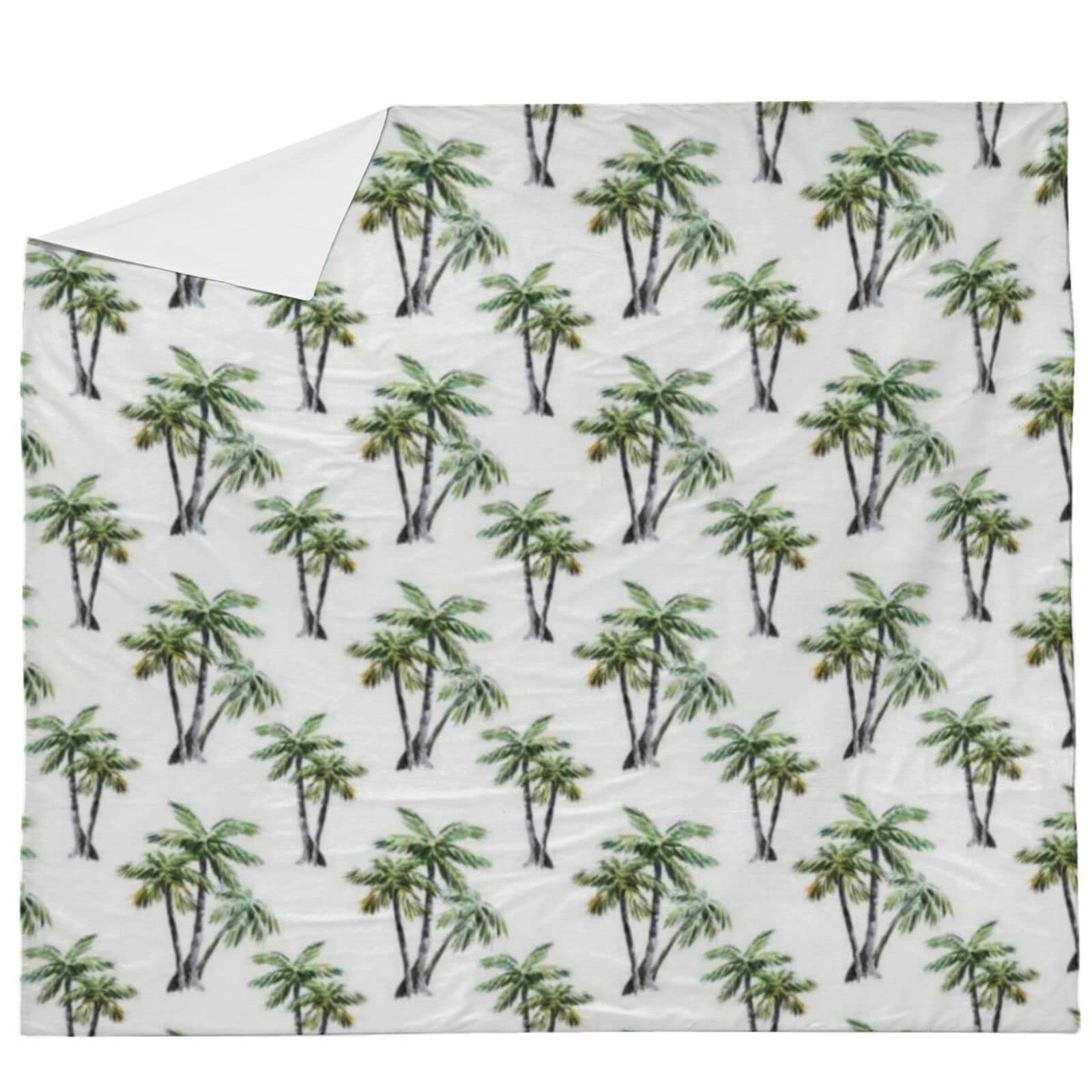 Tropical Theme 3 Pieces Duvet Cover Set Twin/Twin XL Size,Bedding Retro Tropical Jungle Print Duvet Cover,Breathable Washable Wrinkle,Fade,and Stain Resistant with Zipper Closure (White,Twin/Twin XL)