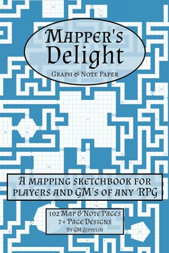 Mapper's Delight: RPG Graph Paper Sketchbook & Notebook (Classic Style Cover)