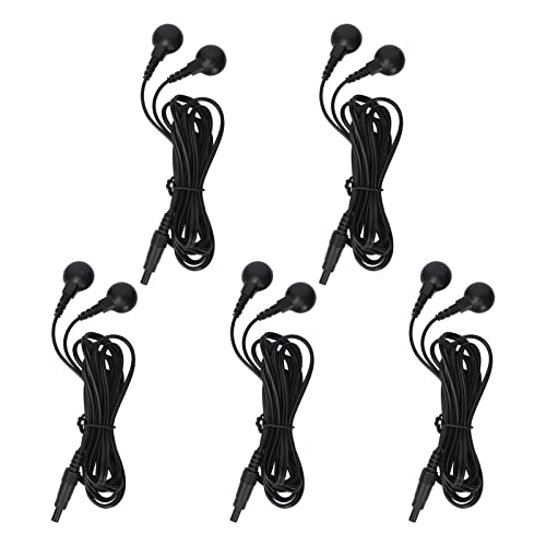 Electrode Wire, 2.35mm Plug TENS Machine Wire Portable 5pcs 2 Snap Connectors for Physiotherapy Machine