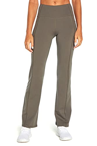 Jessica Simpson Sportswear Women's Standard Tummy Control Bootcut Pocket Pant, Gunmetal, Large