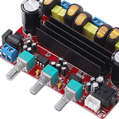 FECAMOS Amplifier Module, Heat Resistant Outstanding Sound PCB 12V-24V Power Amplifier Board for Audio Equipment