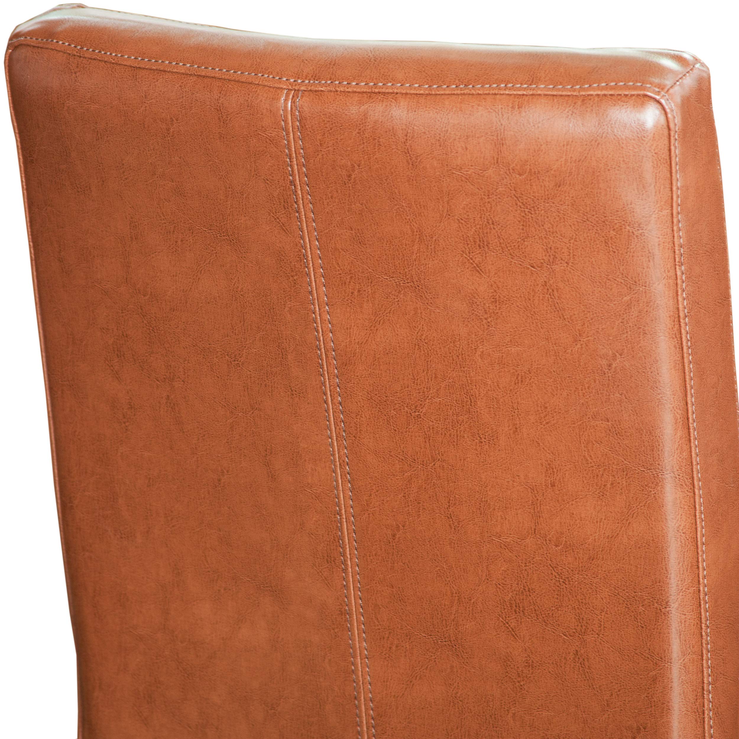 Christopher Knight Home CKH Leather Bar Stools, 2-Pcs Set, Hazelnut