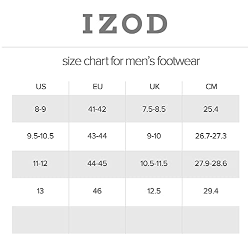 IZOD Men's Classic Two-Tone Moccasin Slipper, Winter Warm Slippers with Memory Foam, Size 13-14, Solid Black