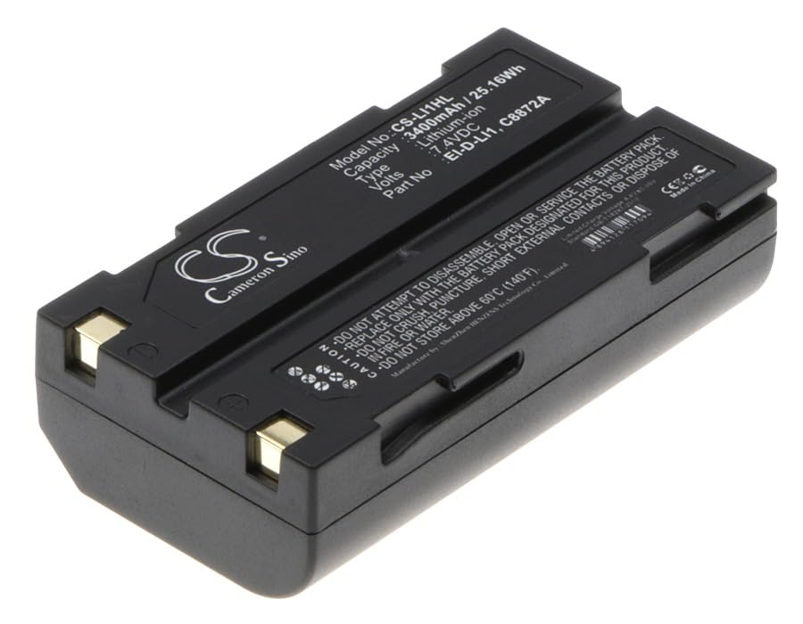 Flujoy 3400mAh/7.4V Replacement Battery for Symbol Barcode Scanner C8872A 52030 EI-D-LI1 38403 46607 29518