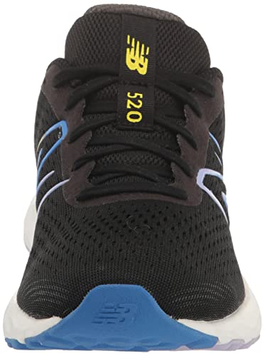 New Balance Women's 520 V8 Running Shoe, Black/Purple, 8