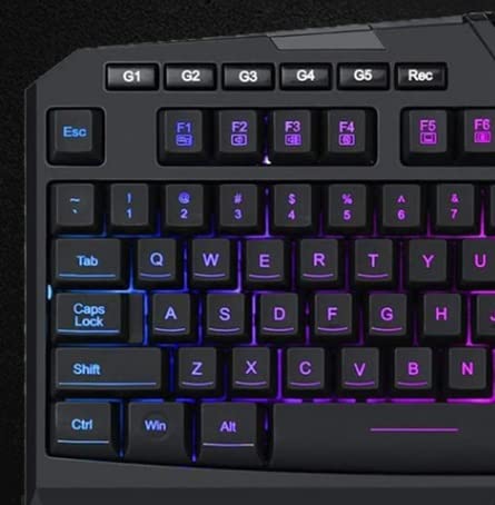 FEDRUI Wired Gaming Keyboard, Backlit Compact Mini Keyboard, Waterproof Small Keyboard for Business Trip