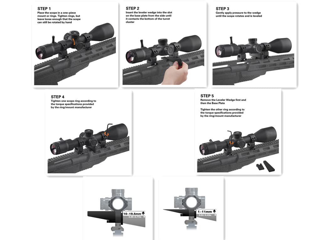 DISCOVERYOPT Optics ED 4-20x44mm Hunting Rifle Scope First Focal Plane 1/8MOA Illuminated Reticle…