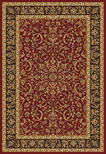 Radici Noble Area Rug, 5'5"x8'3", burgundy