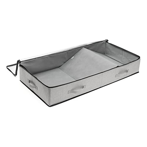 Extra Large Under Bed Storage With Hard Bottom, Hard Side Walls And Clear Top