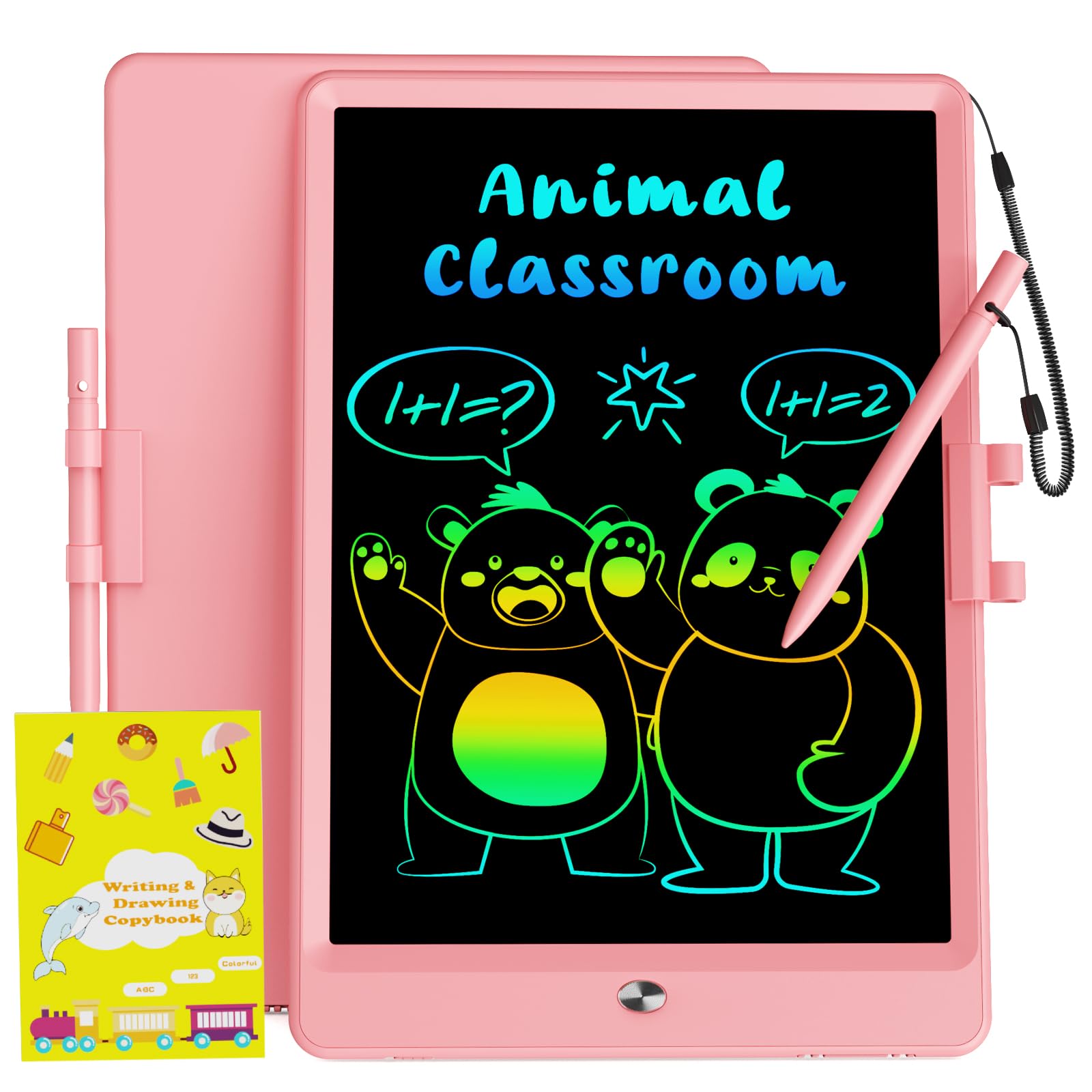 UCIDCI LCD Writing Tablet Doodle Board 10 Inch - Colorful Screen Electronic Toddler Drawing Tablet Drawing Pad, Educational Learning Kids Toys for 3 4 5 6 7 8 Year Old Kids Girls Boys