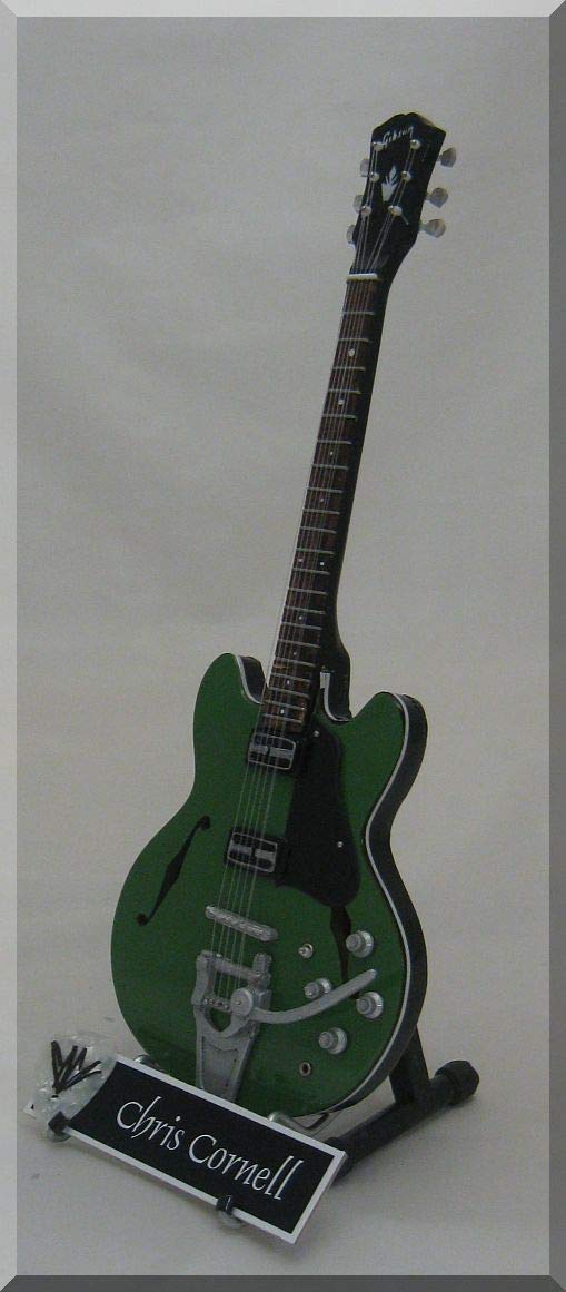 CHRIS CORNELL Miniature Guitar w/Guitar Pick