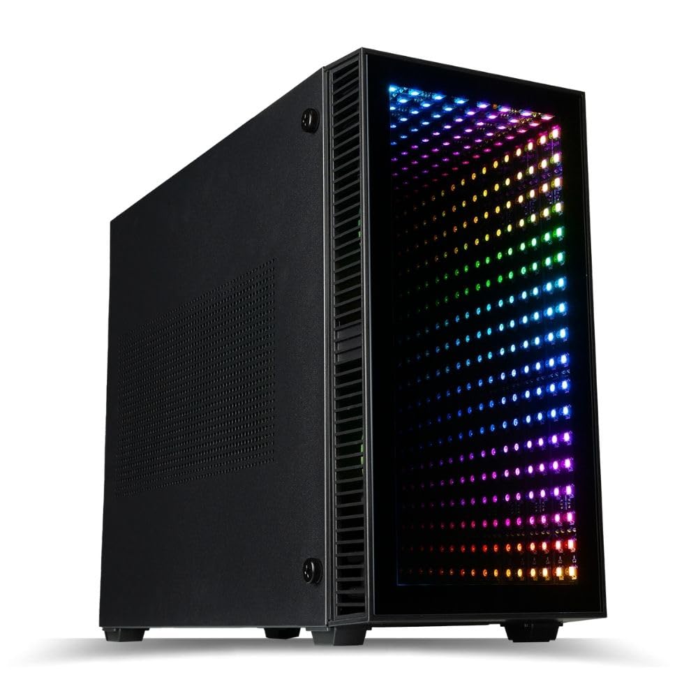 Empowered PC Continuum Mini Gaming Desktop - NVIDIA GeForce RTX 3070 (> 4060 Ti), AMD 8-Core Ryzen 7 5700X Processor, 32GB RAM, 1TB NVMe, WiFi, Windows 11 Home - Tiny Liquid Cooled RGB Gamer Computer