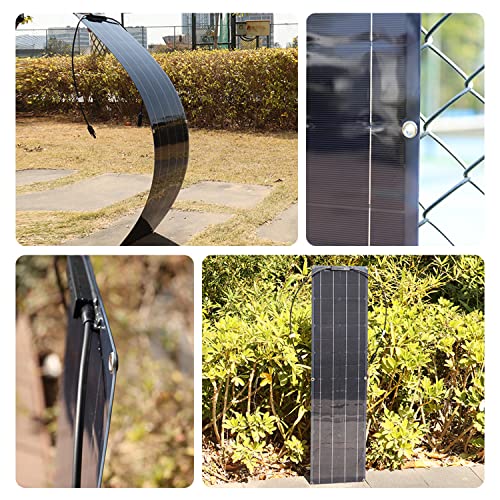 FLP 2PCS 200 Watt Ultra Thin Solar Panel Kit 400W Monocrystalline Silicon High Efficiency Solar Panel with 40A Controller for Car/RV/Camper