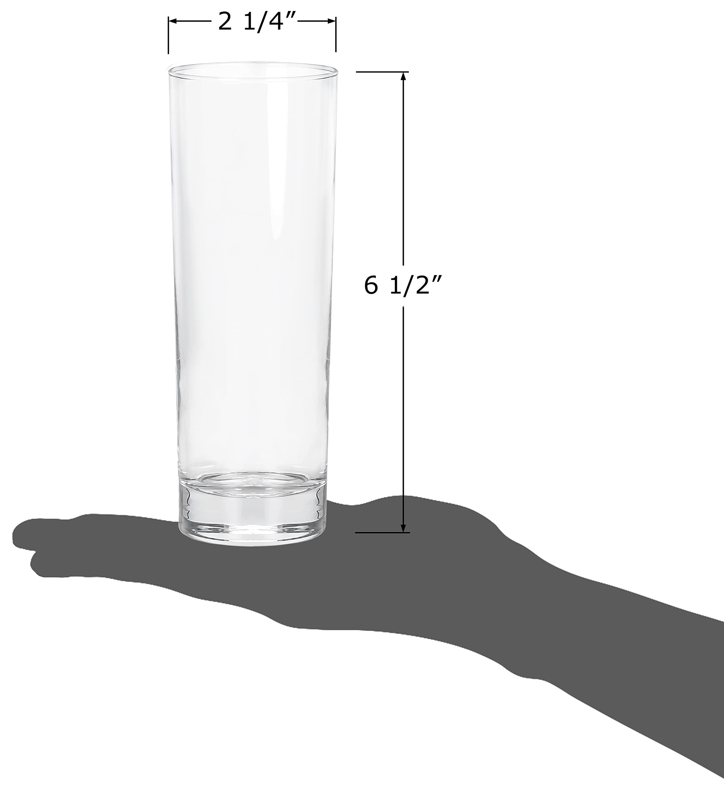 Collins Slim Water Beverage Glasses, 10 Ounce - Set of 6
