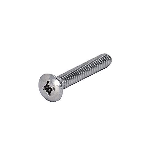 Eastman Single Hole Overflow Face Plate with Brass Screw, PVD Brushed Nickel, 35202