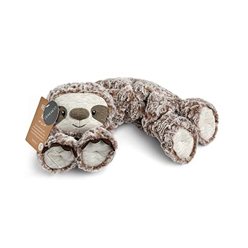 DEMDACO Heartful Hugs Sloth Brown 6 Inch Weighted Neck Wrap Plush Stuffed Animal