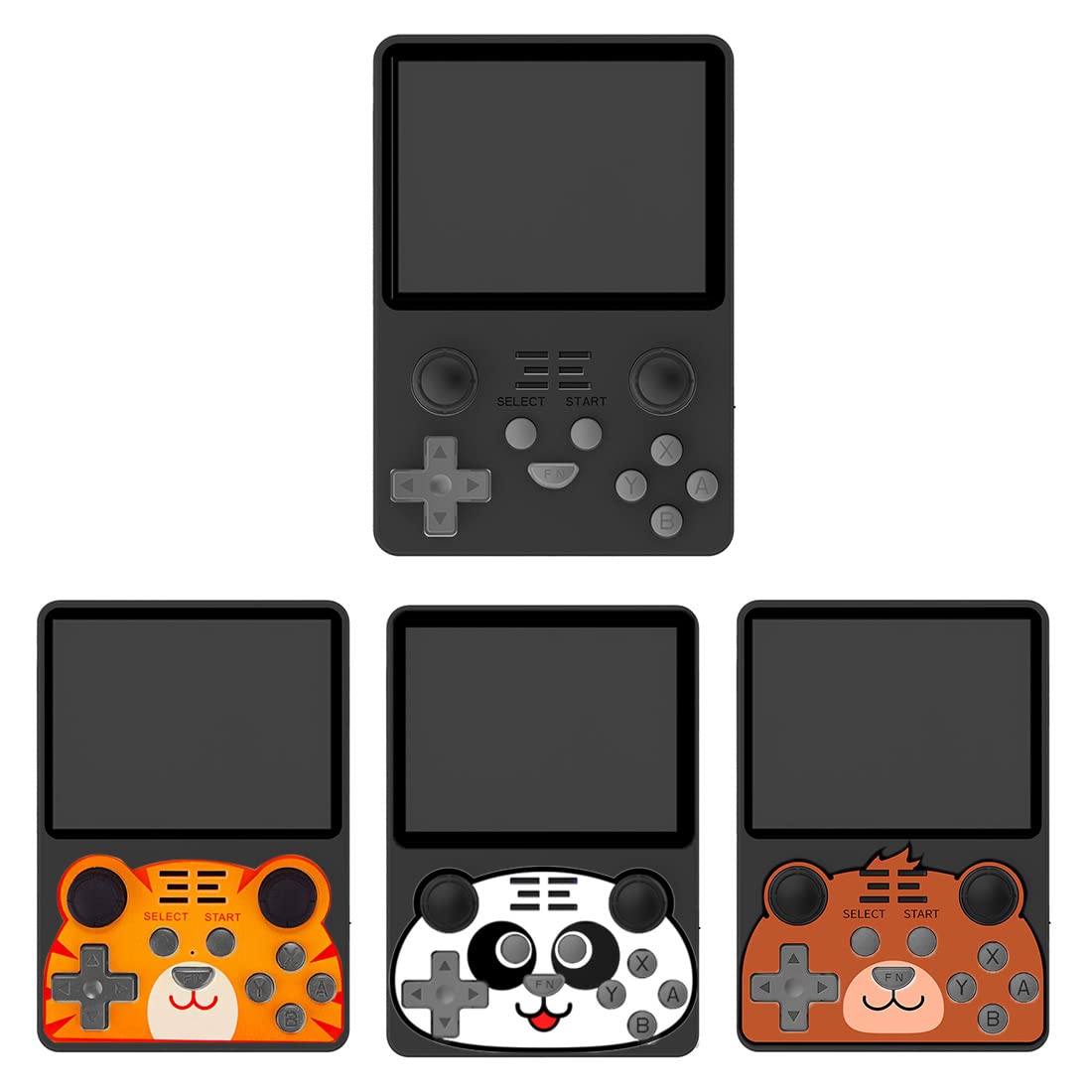 DECI Powkiddy RGB20S Handheld Game Console Built-in 20000 Games, 16G+128G 3.5 Inch IPS Handheld Emulator Video Game Console Retro Arcade for Kids Adults, Open Source Arkos System