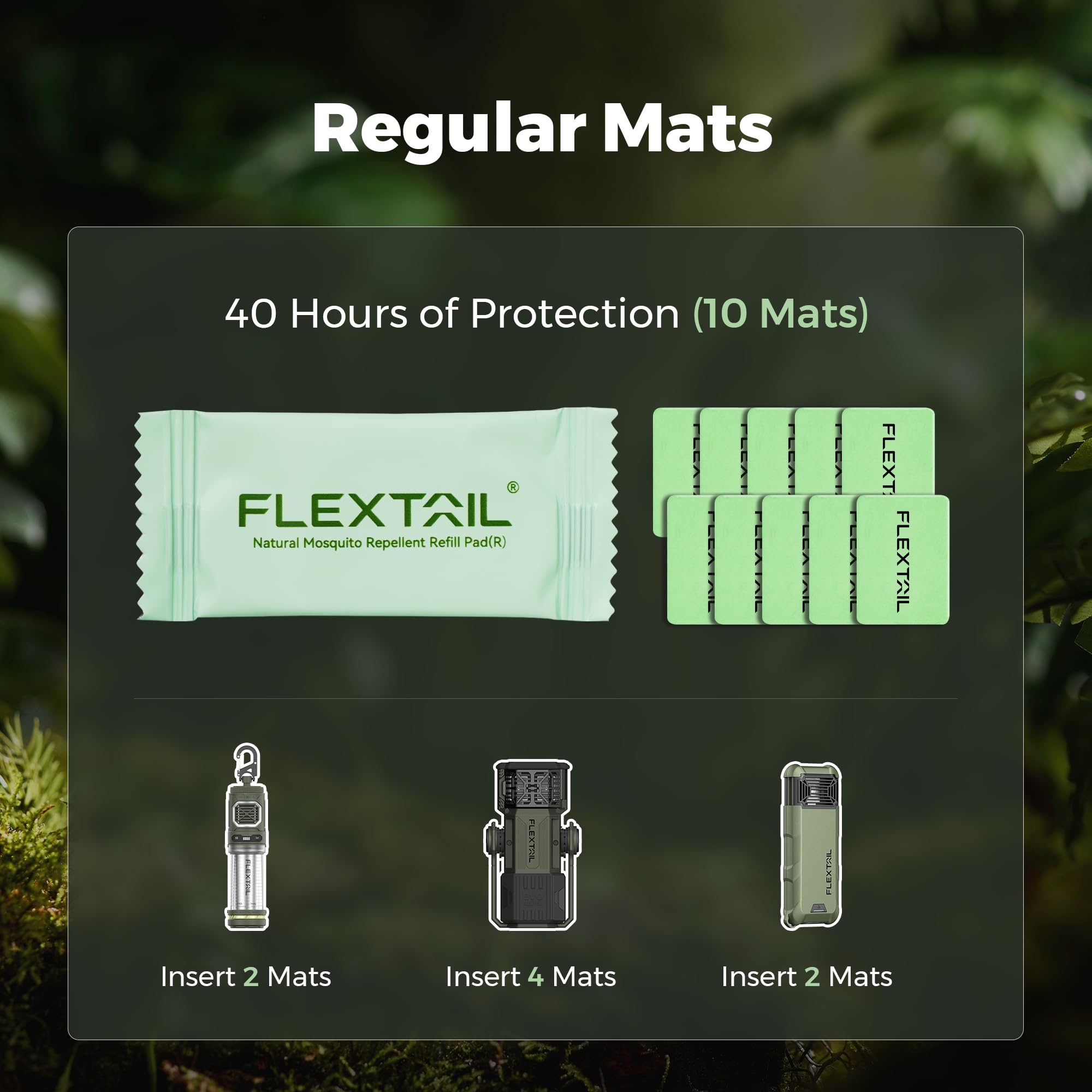 FLEXTAIL Refills, Made from Lemon and Citronella(10 PCS)