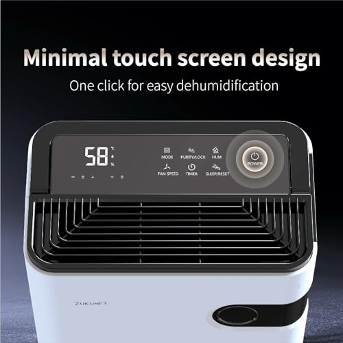 Dehumidifier Home Moisture LED Quiet Humidity Control,4500 SqFt 50 Pint,Large Water Tank,Auto Off,Child Lock,Energy Saving,3 Modes,Household Commercial Dehumidifiers for Basements,Bathroom