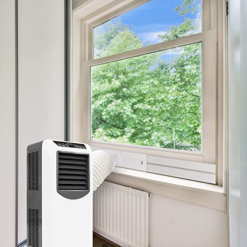 HOXHA Air Conditioner Window Vent Kit Universal Adjustable Window Kit with 5.9β Diameter 59β Length Exhaust Hose for AC Unit, AC Seal Panel for Horizontal&Vertical Window