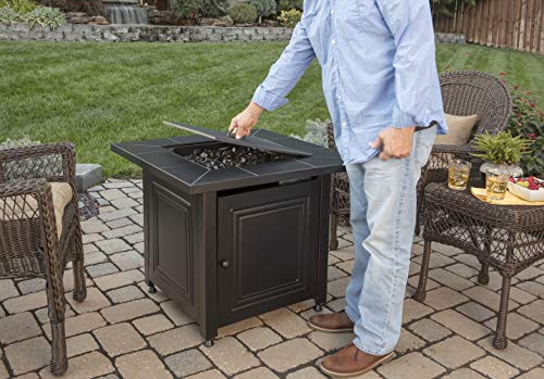 Endless Summer GAD15255SP Gas Outdoor Fire Table LP, Oil Rubbed Bronze