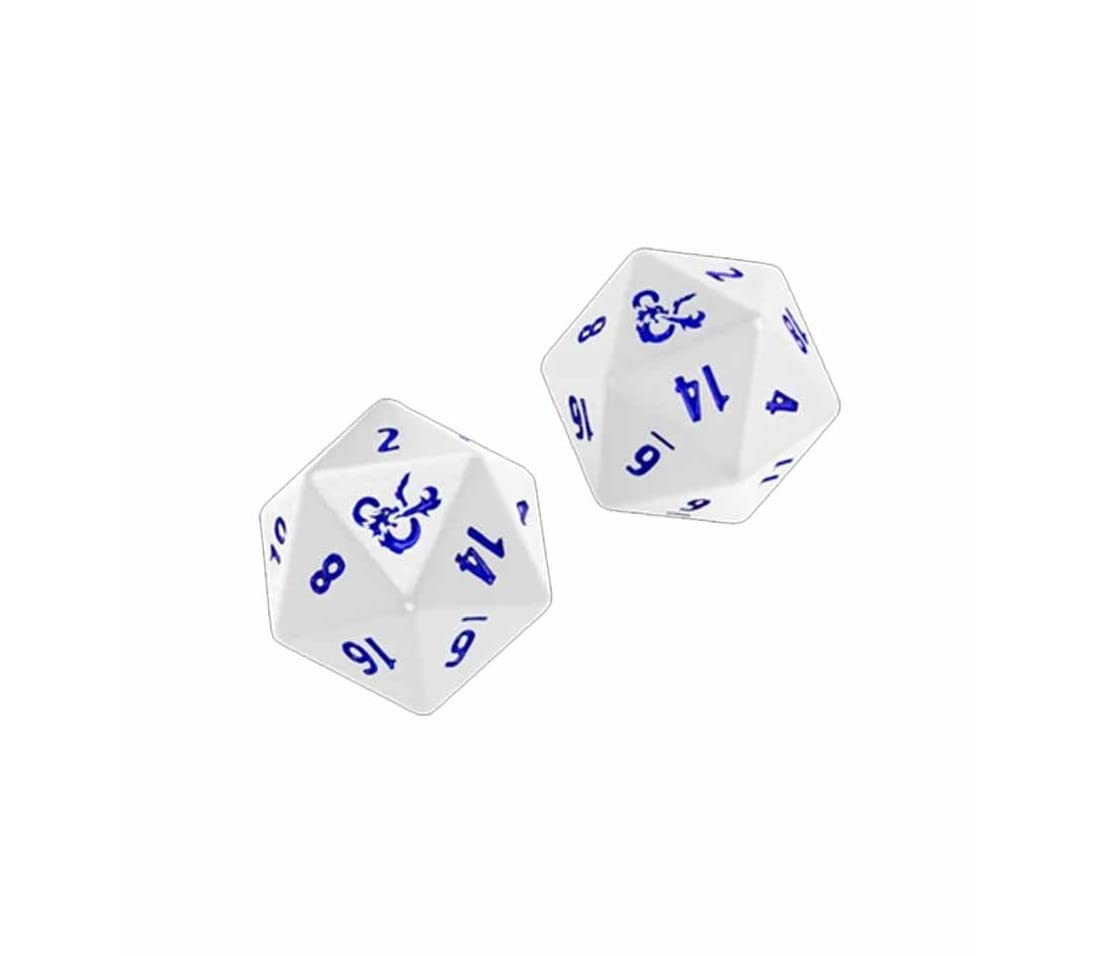 Ultra Pro - Dungeons & Dragons - Icewind Dale Heavy Metal D20 Dice Set, E-18354