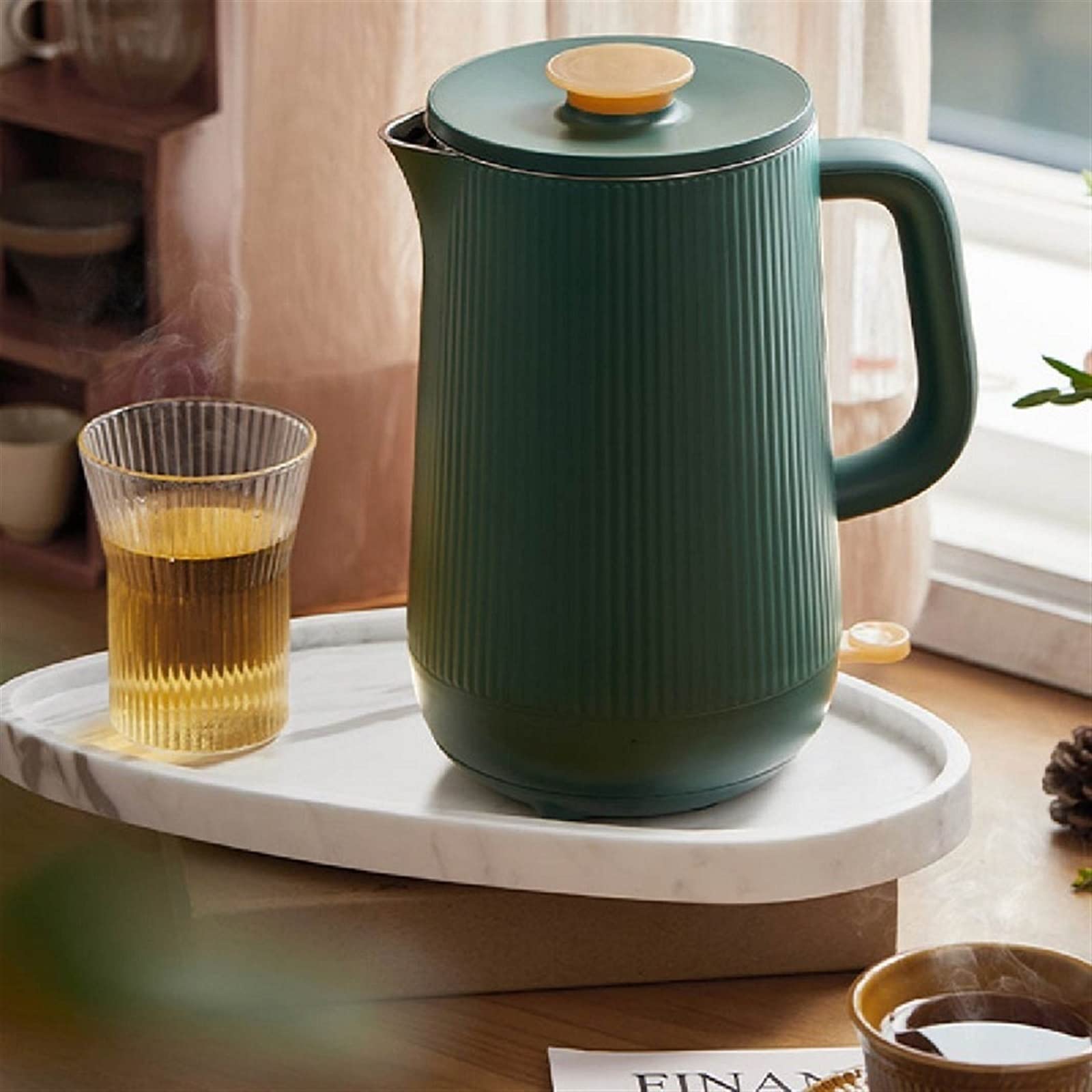 Camping Kettle 1.6L Electric Kettle Household Hot Kettle Water Boiler Fast-heating Coffee Tea Pot Kettle with Automatic Power-off Function 200V