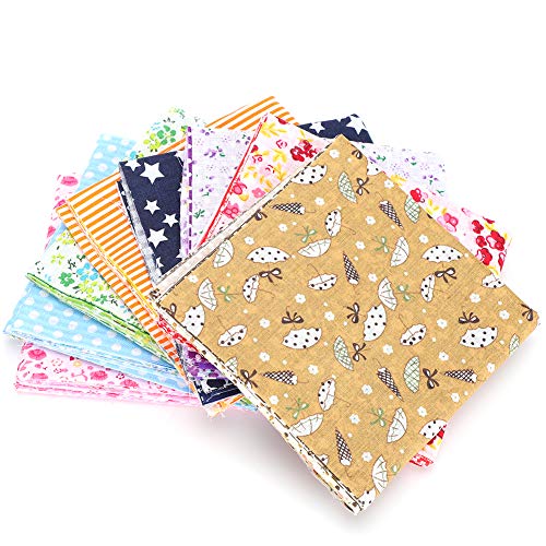 Fabric Bundle, Clear Lines Printed Fabric Needlecrafts Cloth for Hand-Made Sewing for Wallets for Baby Clothing
