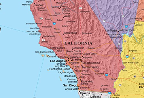 RMC 32" x 50" Signature United States USA and World Wall Map Set (Laminated)
