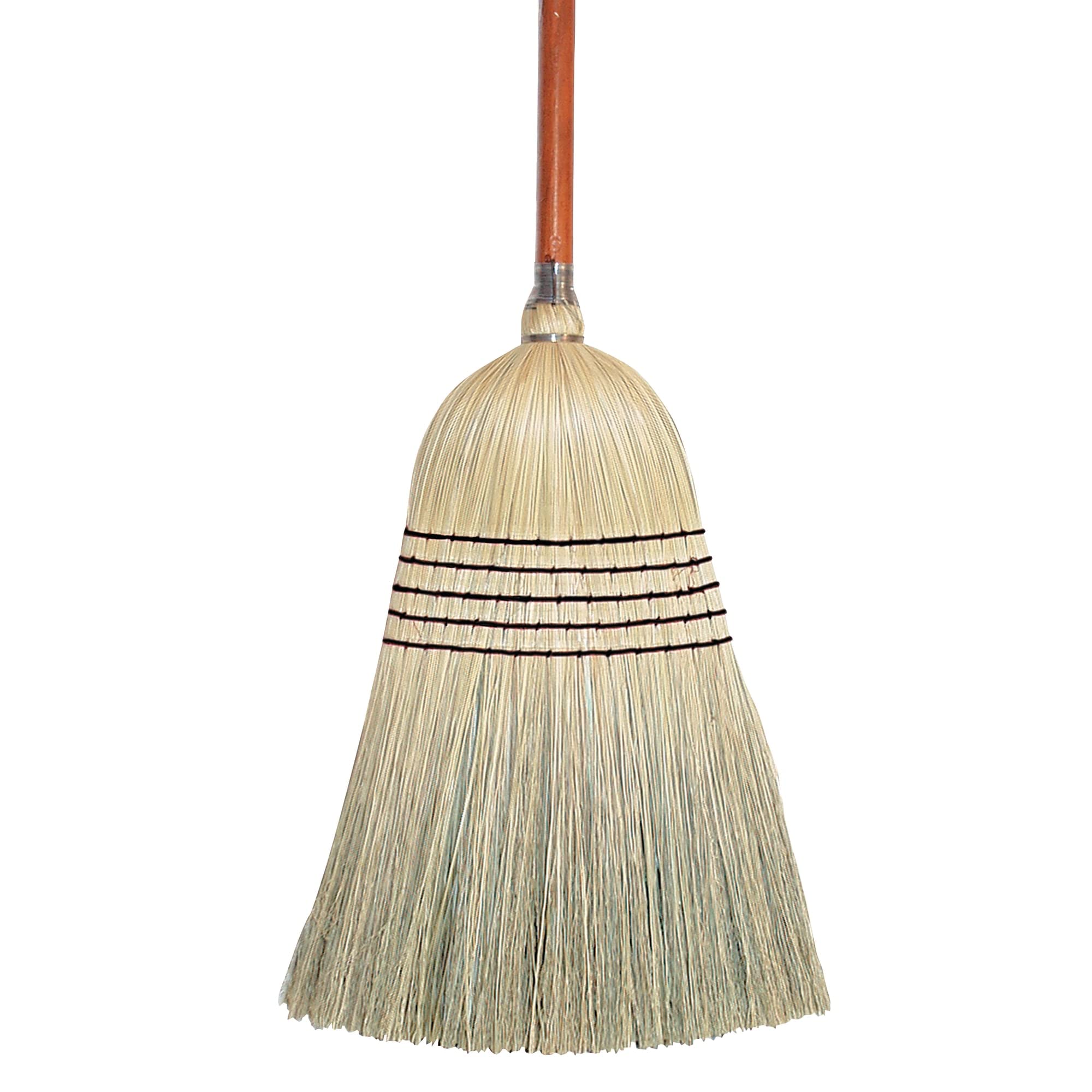 Wilen E504028, Janitor Corn Blend Broom with 1-1/8" Handle, 28# Size, 55-1/2" Length (Case of 6)