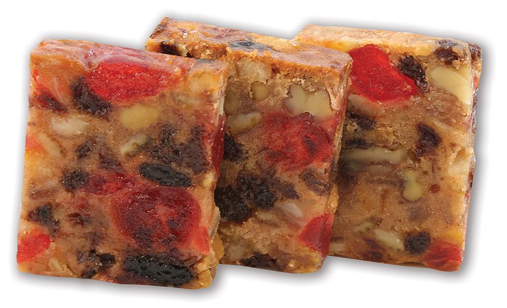 Claxton Fruit Cake - 2-1 Lb. DARK Recipe - Each Cake Individually Wrapped For Freshness