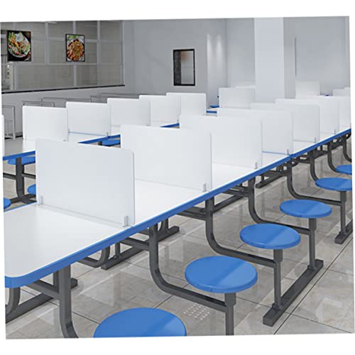 Ciieeo 3pcs Desk Divider Testing dividers Table Privacy Board Privacy Boards Office Desk partition Panels Desk Hutch Office desks Desk Panel Divider tabket Desktop Student Frosted White