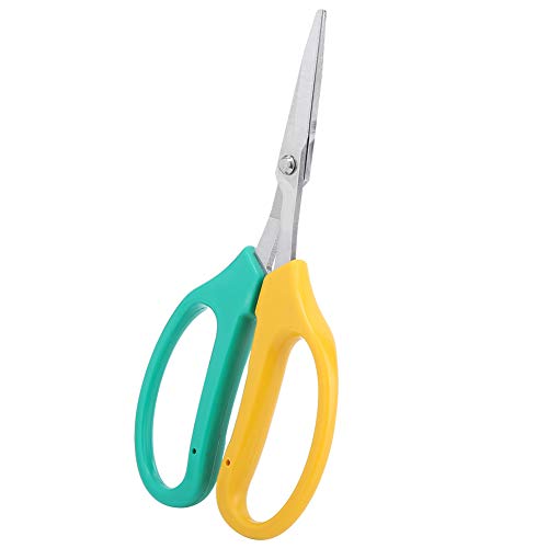 Gardening Shears, Curved Blade Grape Pruning Shears Stainless Steel Bonsai Shears Fruit Branch Picking Scissors