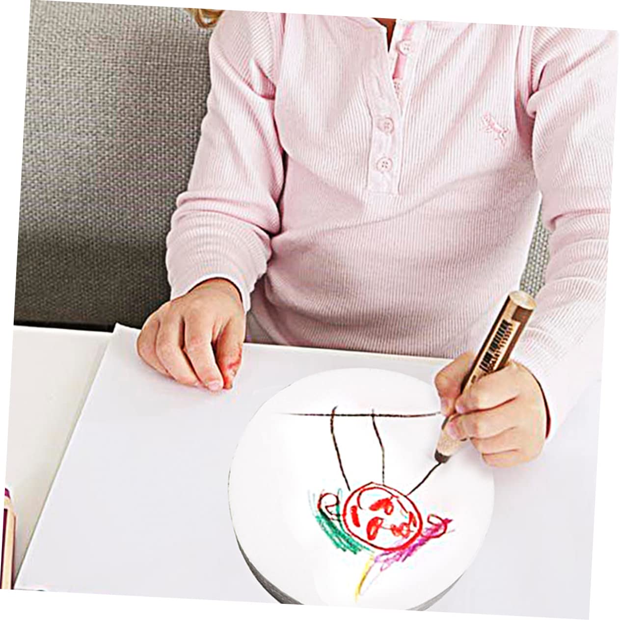 Ciieeo 5pcs Foam Disc Polystyrene Cake Dummies Foam Cake Model Foams Cake Tray Arts and Crafts for Kids Cake Making Training Supplies Foam Decorative Items Manual White Child