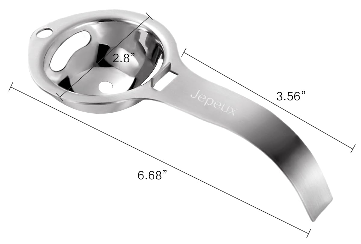 Egg separator, egg white and yolk separator, stainless steel, health and safety, separator, kitchen gadgets