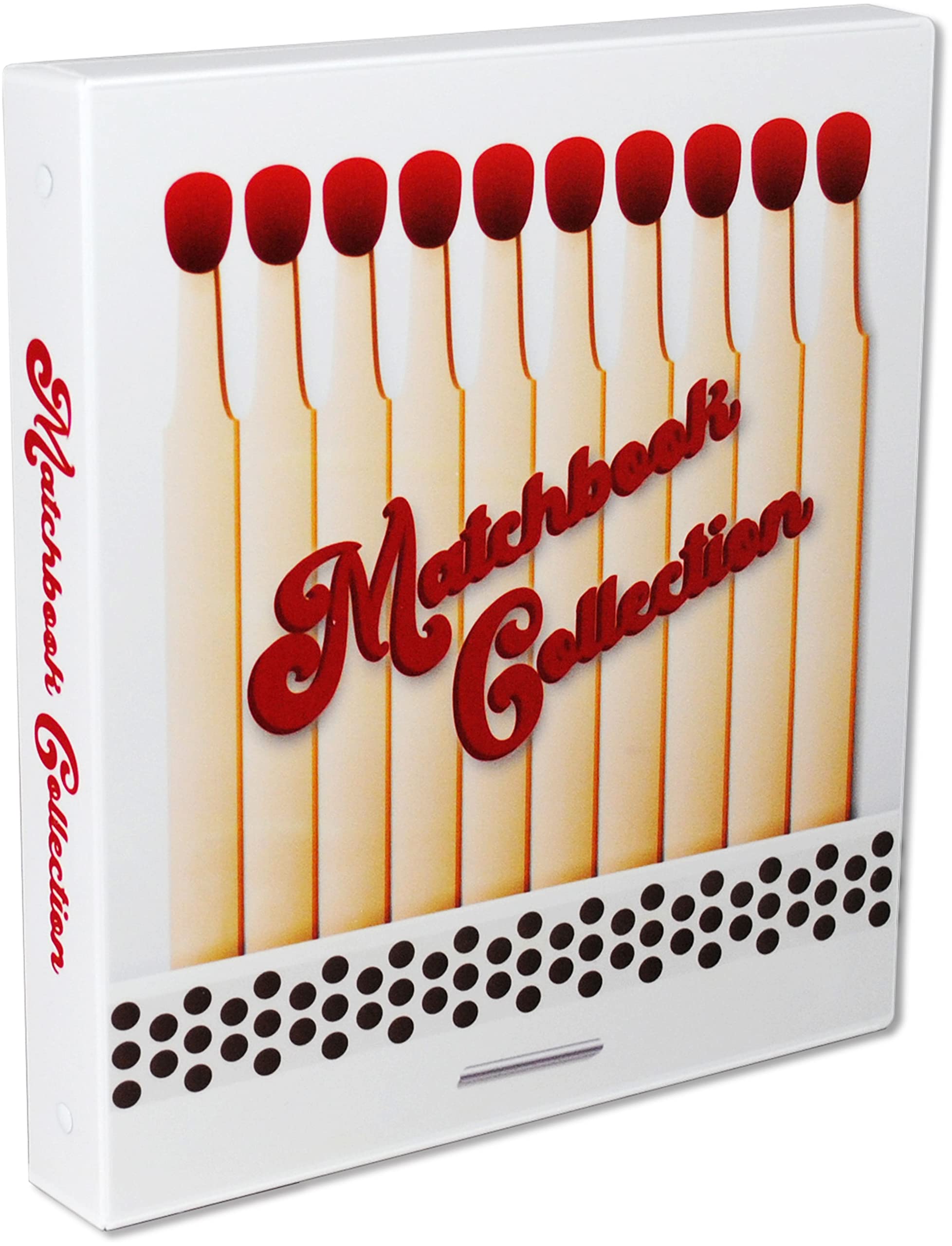 UniKeep Matchbook Cover Collection Storage Album for Display, Protection, and Archival. Includes 15 Pages. Holds 90 Matchbooks