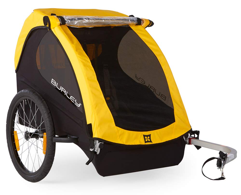 Burley Bee 2 Seat Children's Bicycle Trailer in Yellow
