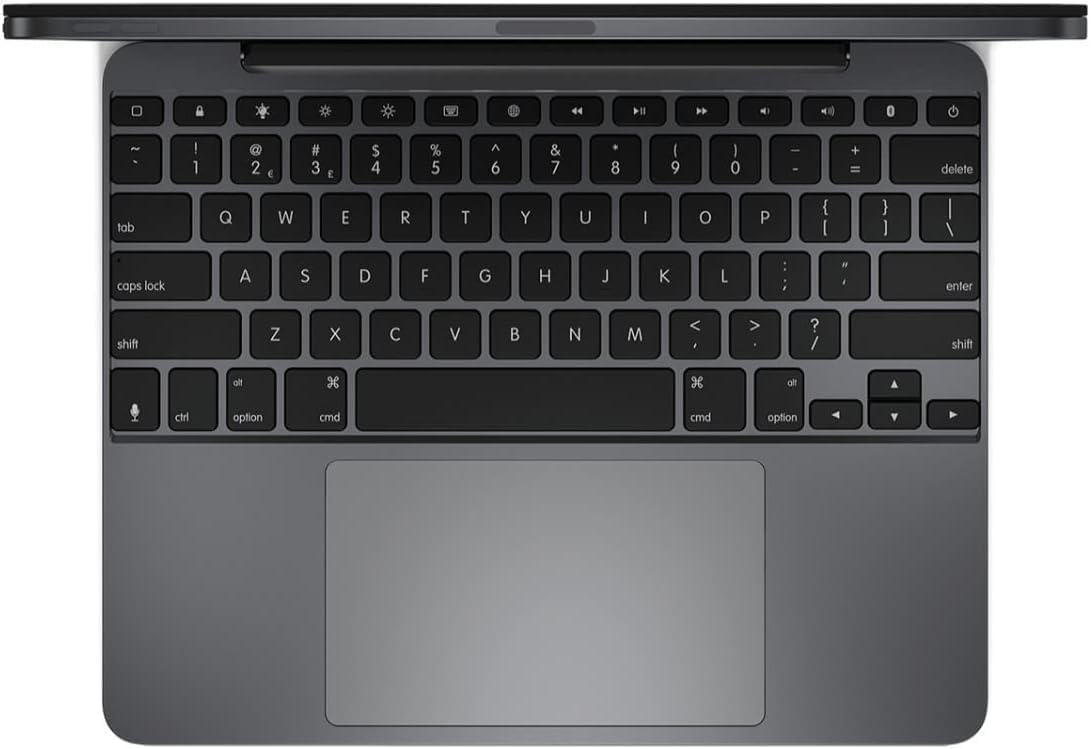 Brydge 12.9 MAX+ Wireless Keyboard with Trackpad for iPad Pro 12.9-inch - Wireless Connectivity - Bluetooth - iPad Pro - TouchPad - iPadOS - Space Gray