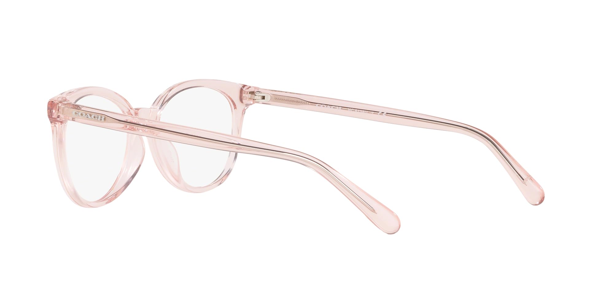 Coach HC6138U Universal Fit Prescription Eyewear Frames, Transparent Pink/Demo Lens, 52 mm