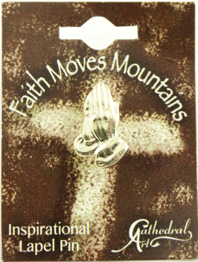 Cathedral Art Praying Hands Inspirational Lapel Pin