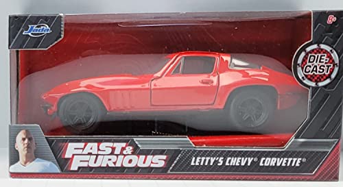 JADA TOYS JADA98306 LETTY'S CHEVY CORVETTE FAST & FURIOUS RED 1:32 DIE CAST