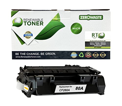 Renewable Toner Compatible Toner Cartridge Replacement for HP 80A CF280A ( Black , 1 pk )