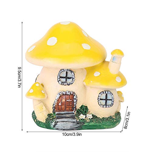 Fdit Simulation Miniature Mushroom Decor Bonsai Landscape Decoration Home Garden Ornament Craft