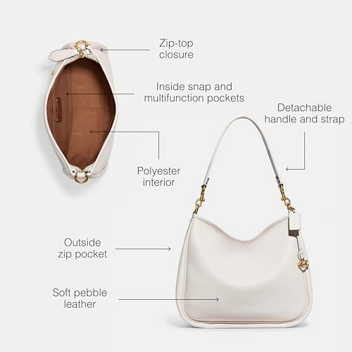 Coach Soft Pebble Leather Cary Shoulder Bag