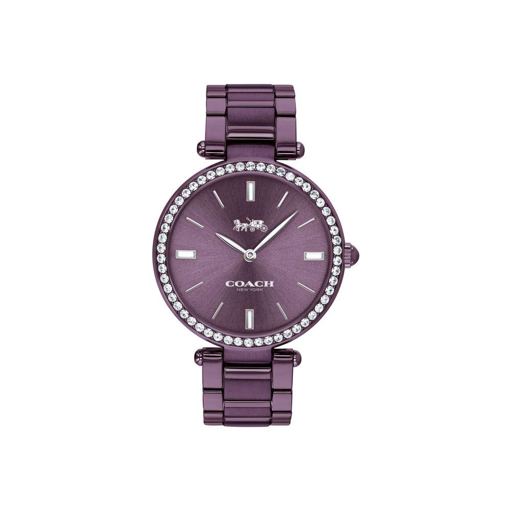 Coach Womens Metallic Analogue Watch - CO14503422W (Purple_Free Size), Purple, Free Size