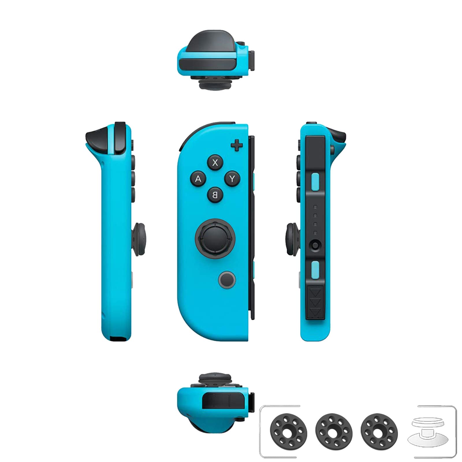 Controller Rings Compatible with Switch Joy-Con /Razer Kishi, Kishi V2, Junglecat/ASUS USB ROG Kunai 3 Gamepad Motion Controller Aim Assist Ring Thumbstick Joystick Precision Rings Game Controller Accessories