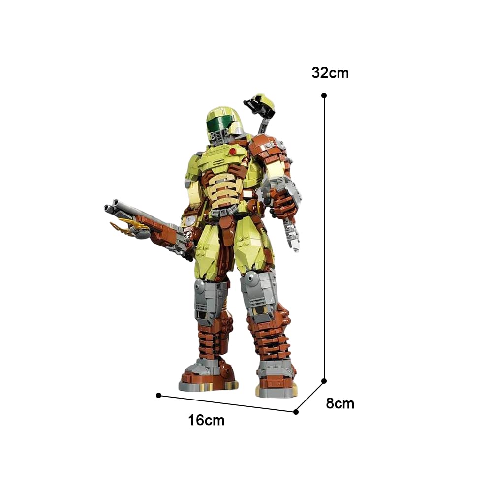 Destroyer Warrior Figure Building Blocks Set,Shooting Game Figure Robot Building Toy,Build and Display Model Toy,Best Gift for Kids Adult(1665 Pcs)