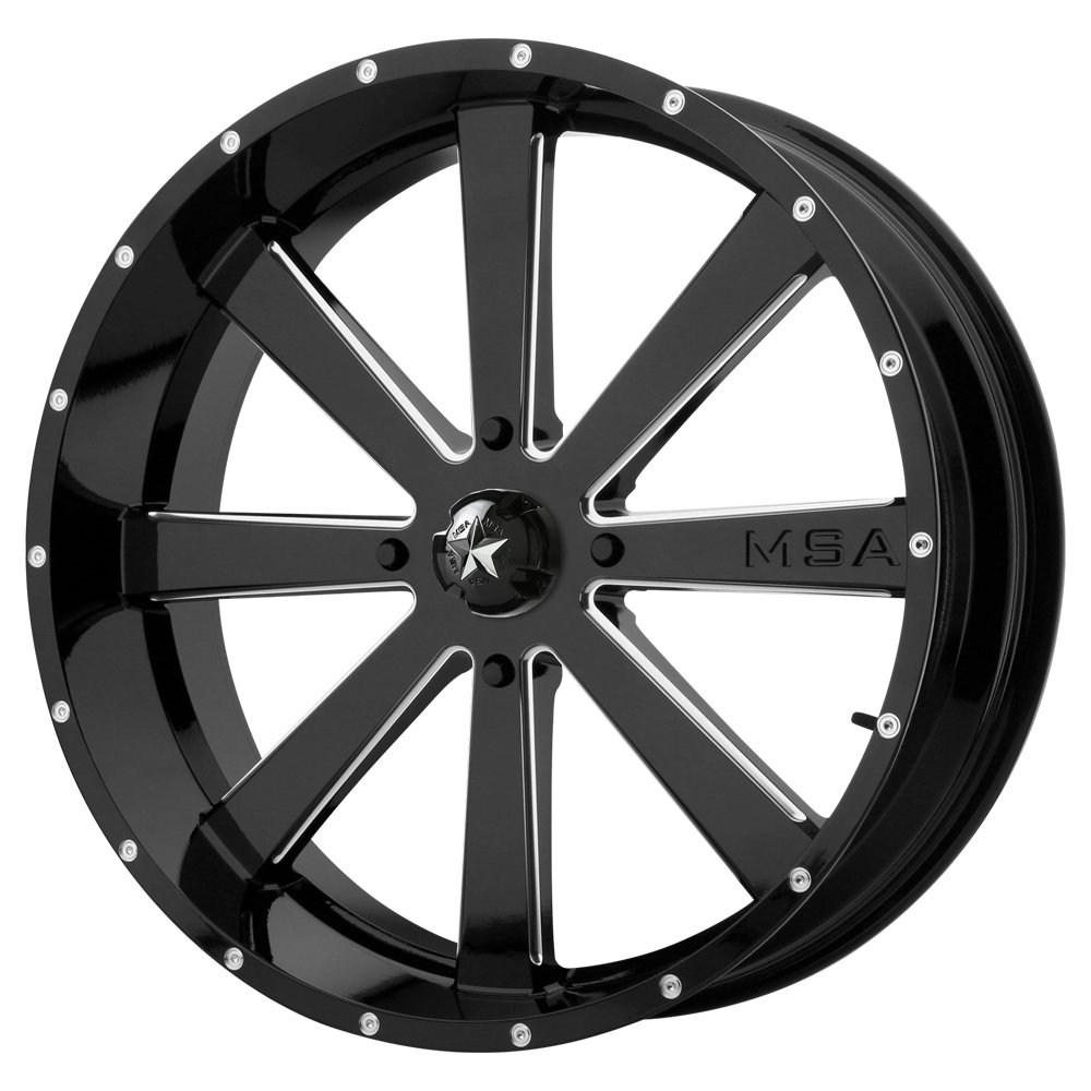 MSA Offroad Wheels MA34 20X7 4X137 G-BLK MILL 00MM - M34-020737M